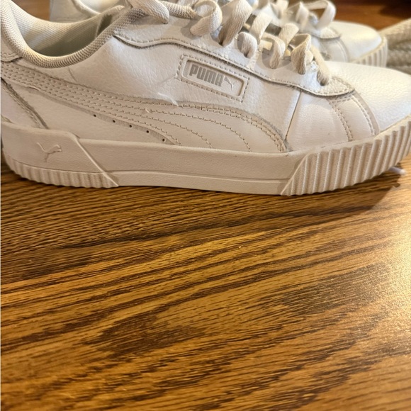 Puma | Shoes | Puma Classic White Leather Sneakers | Poshmark
